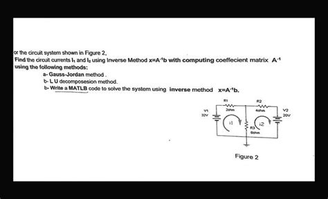 solved text numerical method and circuit for the circuit system shown