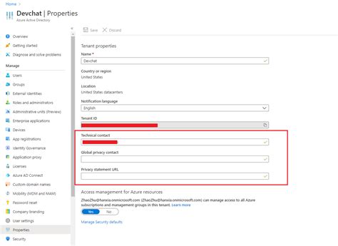 configure privacy statement link for azure b2b invite stack overflow