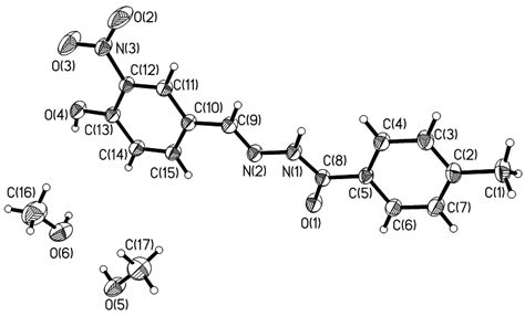Molecular Structure Of 2 Showing The Atom Labeling Scheme Download Scientific Diagram
