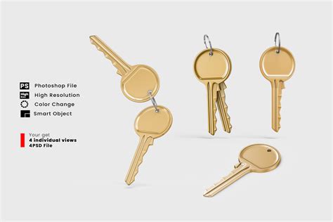 D Rendering Keys Graphic By Komang Adi Sastra Creative Fabrica