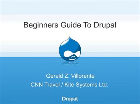 Beginners Guide To Drupal Odp