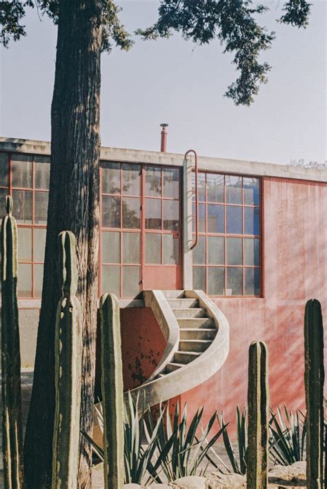 Modernist Red House Juan Ogorman Designed For His Father Captured In
