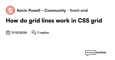 How Do Grid Lines Work In Css Grid Kevin Powell Community