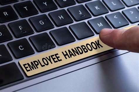 Conceptual Caption Employee Handbook Word For Document That Contains An Operating Procedures Of