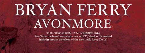Pré Escuta Bryan Ferry Loop De Li Planeta Pop