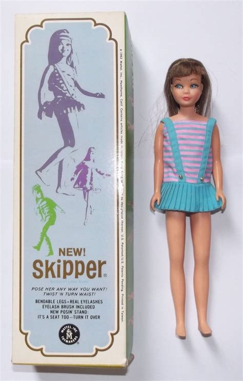 Vintage Skipper Barbie Dolls Set With Box
