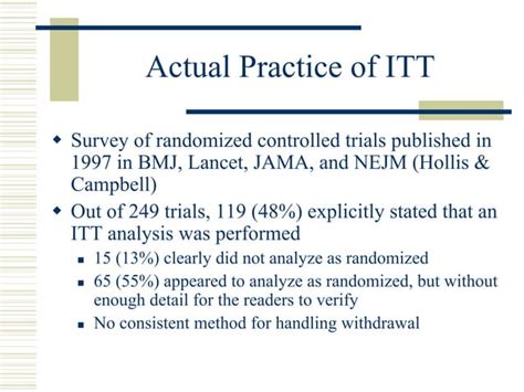 Intent To Treat Itt Analysis In Randomized Clinical Trials Pdf