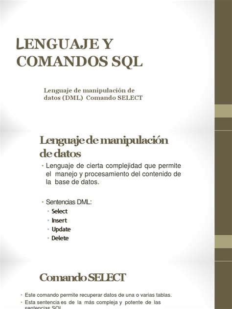 clase 3 select 16 agosto pdf sql programación de computadoras
