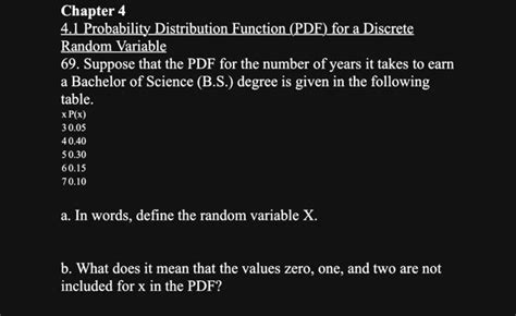Solved Chapter Probability Distribution Function PDF Chegg