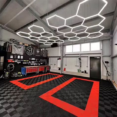Cutomized Barbershop Hexagon Led Honeycomb Light Garage Lamps Tube