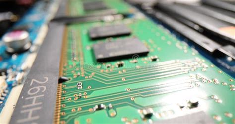 Printed Circuit Board Motherboard And Processor Stock Video Video Of
