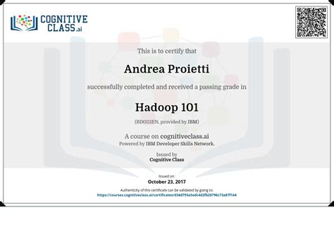 Ibm Bd0111en Certificate Cognitive Class