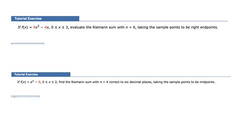 solved if f x 9x2−4x 0≤x≤3 evaluate the riemann sum with