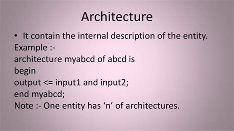 Vhdl Summer Training Ppt Ppt