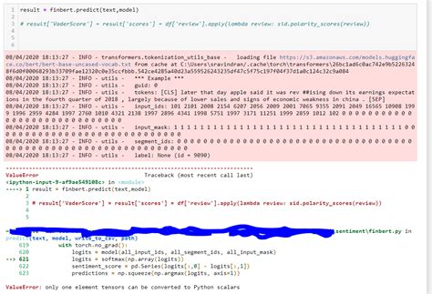Predict In Predictpy Function Issue Only One Element Tensors Can Be Converted To Python