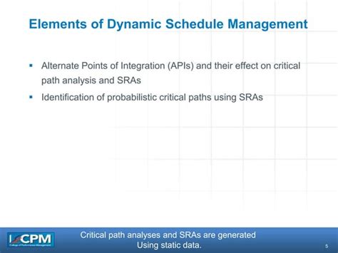 Dynamic Schedule Management Ppt