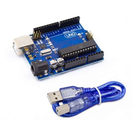 Arduino R3 พร้อมสาย Usb Uno R3 บอร์ดพัฒนารุ่นอย่างเป็นทางการ Atmega328p