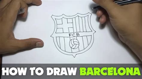 How To Draw The Fc Barcelona Logo Fcb Myhobbyclasscom