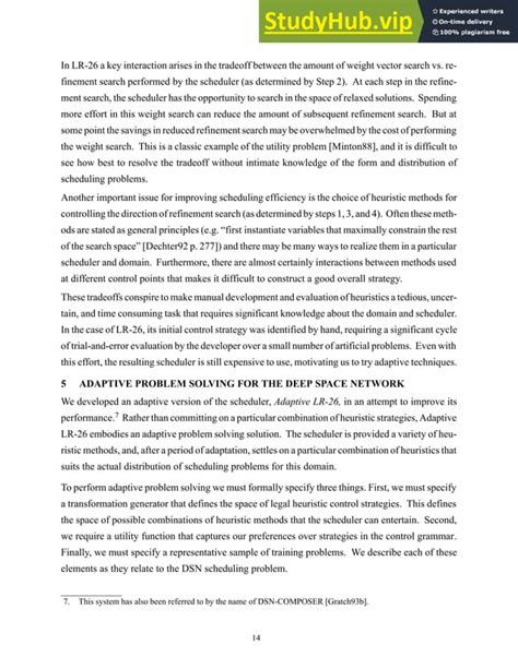 An Adaptive Problem Solving Solution To Large Scale Scheduling Problems Pdf