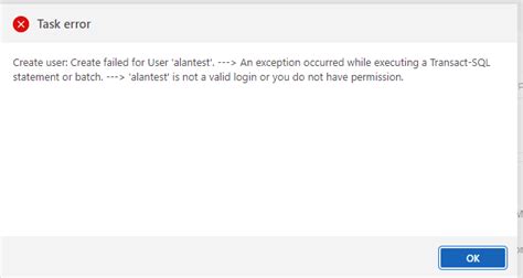 Not Able To Create Database User With No Connect Access · Issue 22607 · Microsoft