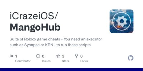 GitHub ICrazeiOS MangoHub Suite Of Roblox Game Cheats You Need An Executor Such As Synapse