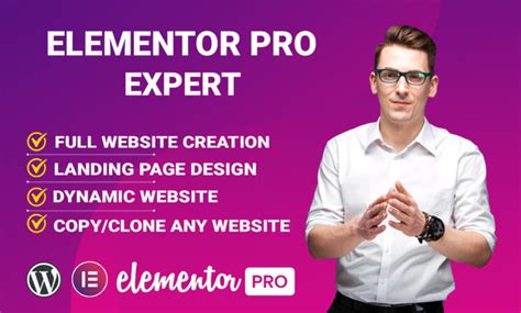 Create Wordpress Website Or Landing Page With Elementor Pro By Web