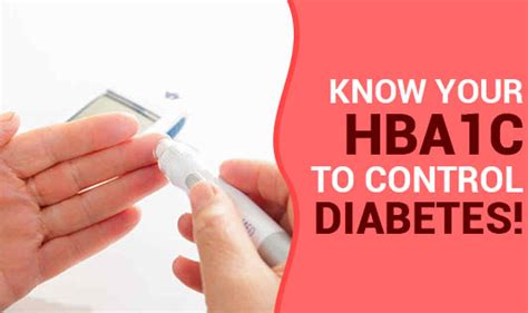 Know Your HbA C To Control Diabetes The Wellness Corner