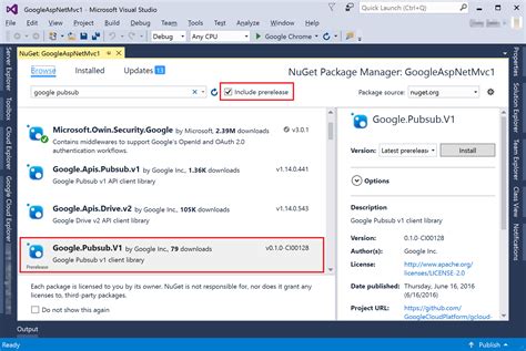 Finding A Google API Library Cloud Tools For Visual Studio Google Cloud