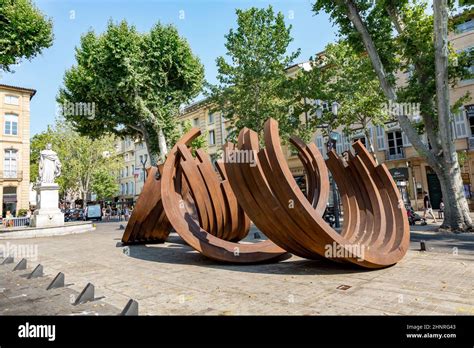 Modern Street Art By French Conceptual Artist Bernar Venet A Series Of