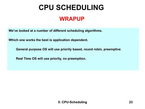 Cpu Scheduling Ppt