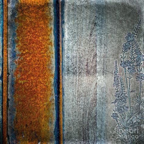Blue Rust Mixed Media By Lita Kelley