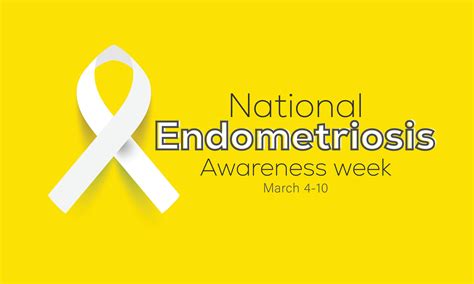 National Endometriosis Awareness Week Background Banner Card Poster