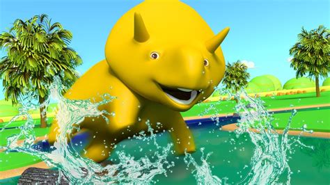 교육 카툰 색깔 배우기 다이노가 강옆에서 걸어가고 있어요 공룡 Dino와 함께 배우기 어린이용 교육 카툰 Youtube