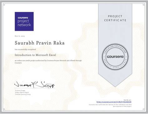 Excelcertified Coursera Dataanalysis Excelexpert Spreadsheets
