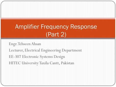 Ppt On Time Domain And Frequency Domain Analysis Ppt