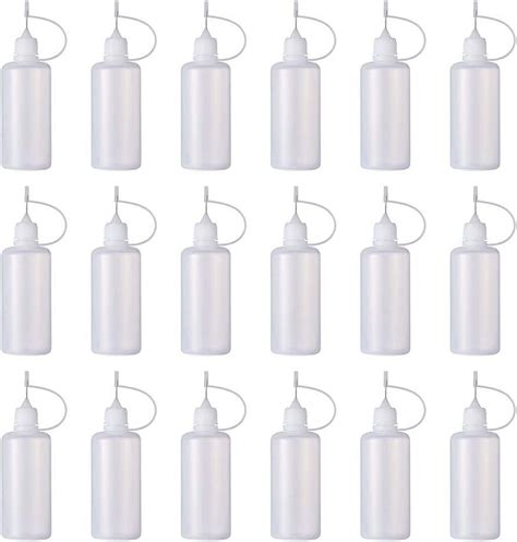 18 Pack 2 Ounce Multi Purpose Diy Precision Tip Applicator Bottles Glue Applicator For Diy