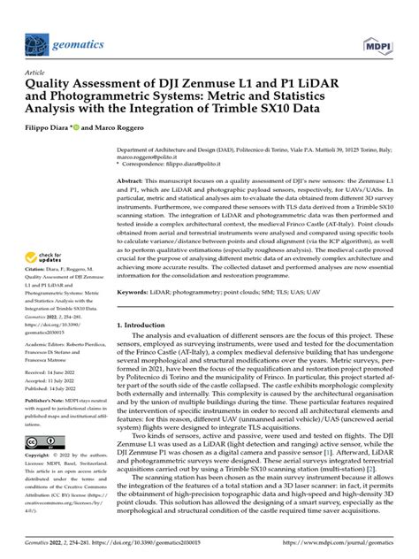 geomatics 02 00015 v2 pdf lidar surveying