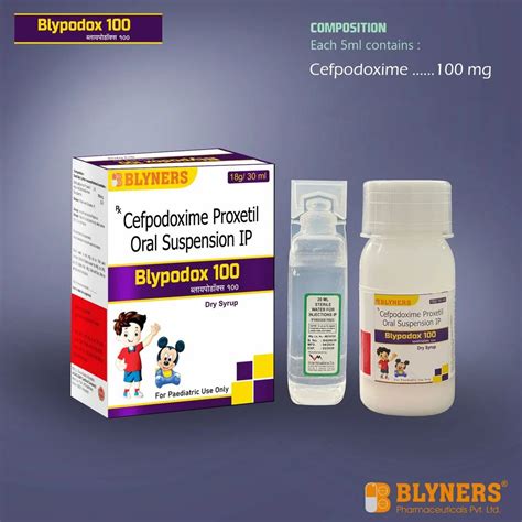 Cefpodoxime 100 Mg Suspension At Rs 180bottle Cefpodoxime Proxetil