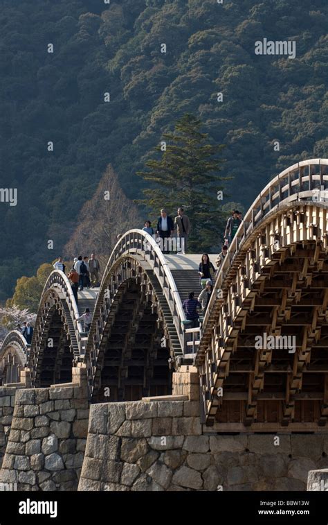 Most Famous Classic Traditional Arched Bridge In Japan Is The Kintai