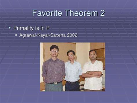 Ppt My Favorite Ten Complexity Theorems Of The Past Decade Ii Powerpoint Presentation Id738820