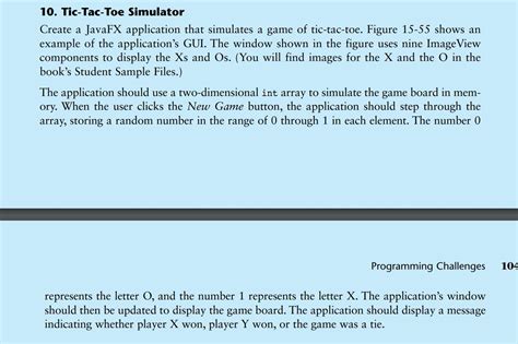 solved 10 tic tac toe simulator create a javafx application