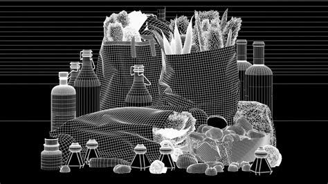 Grocery Bags 3d Model By Smart3dmodels