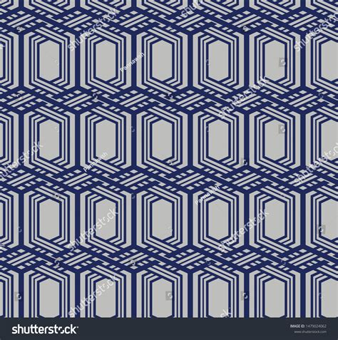 Japanese Hexagon Weaving Seamless Pattern Stock Vector Royalty Free 1479024062 Shutterstock