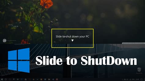 WINDOWS Hidden Feature Slide To Shutdown Tutorial YouTube