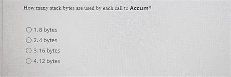 solved consider the procedure accum called from the main