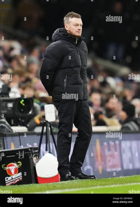 Middlesbrough Manager Kim Hellberg On The Touchline During The Emirates