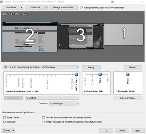 Monitor Profiles Doesnt Save Correctly • Discussions • Displayfusion