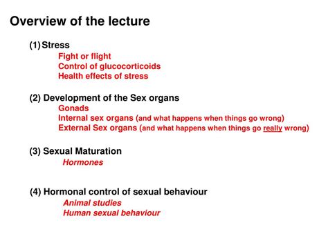 PPT Sex And Stress PowerPoint Presentation Free Download ID