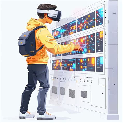 Bioinformatics Researcher Machine Learning Illustration Premium Ai