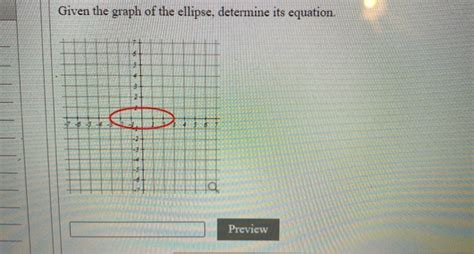 Solved Given The Graph Of The Ellipse Determine Its Chegg Com